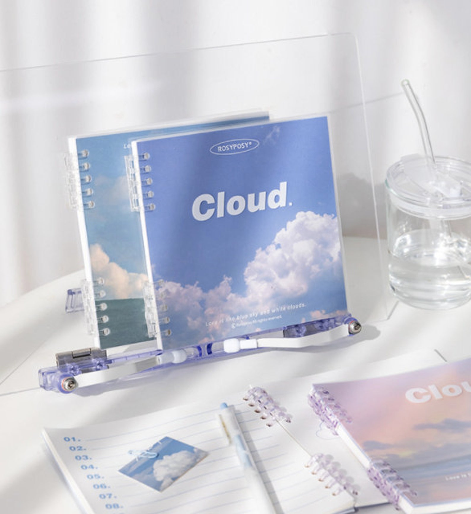 Square Cloud Notebook 6.3x6.3 Loose Leaf Notebook - Etsy