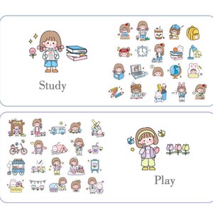 40pcs Super Cute Girl Sticker Pack / Stickers / Planner - Etsy