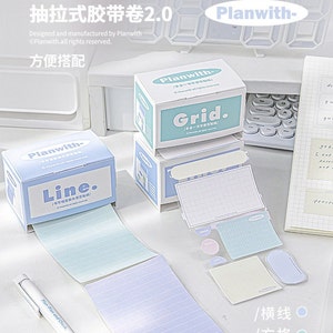 Pull Out Sticky Notes Tape | | Office Study School Planner Supplies - Etsy