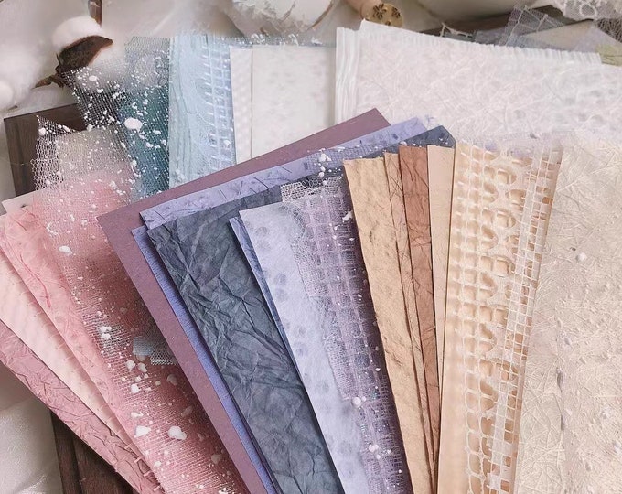 Collage Off-cut Bundles and Mixed Media Papers Sumi Ink, Acrylic Paint ...