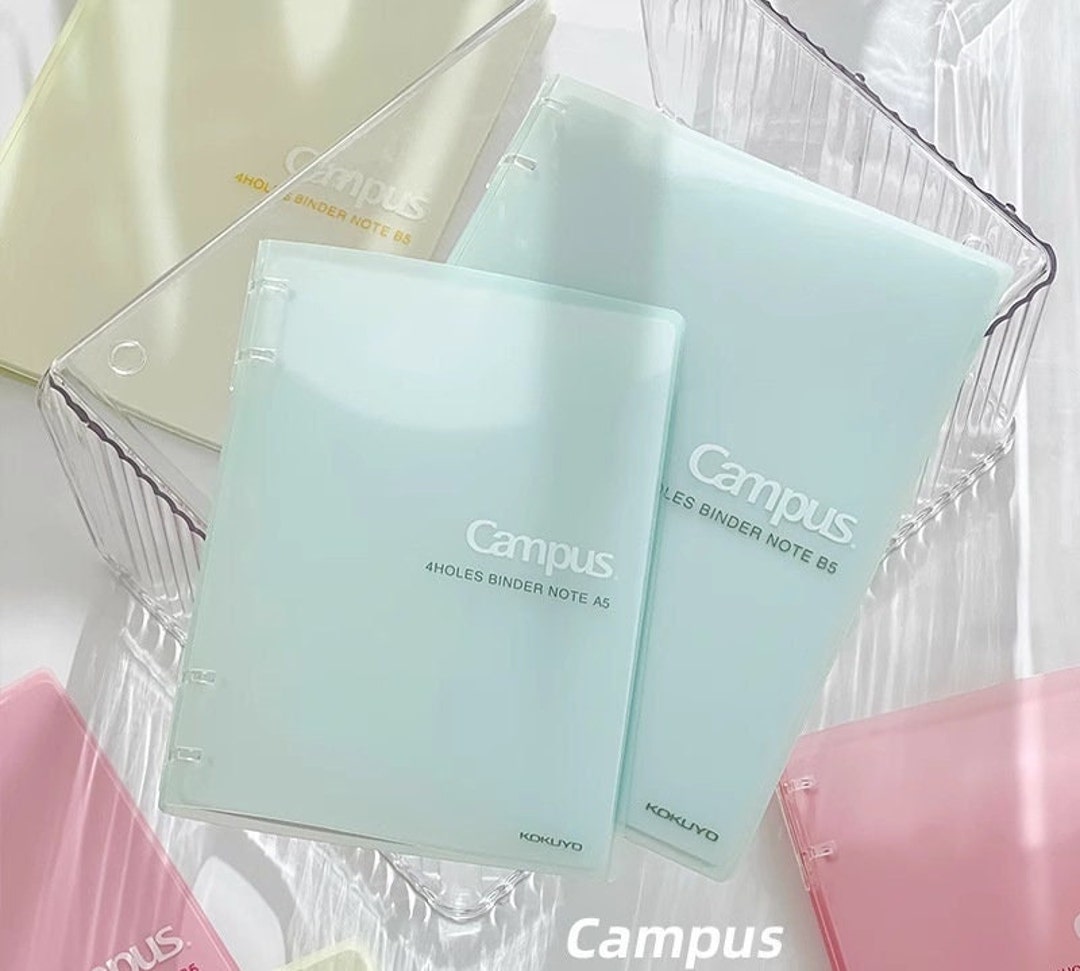 Buy KOKUYO Slim 4 Holes Binder Notebook B5 A5 Smart Ring Binder Study ...
