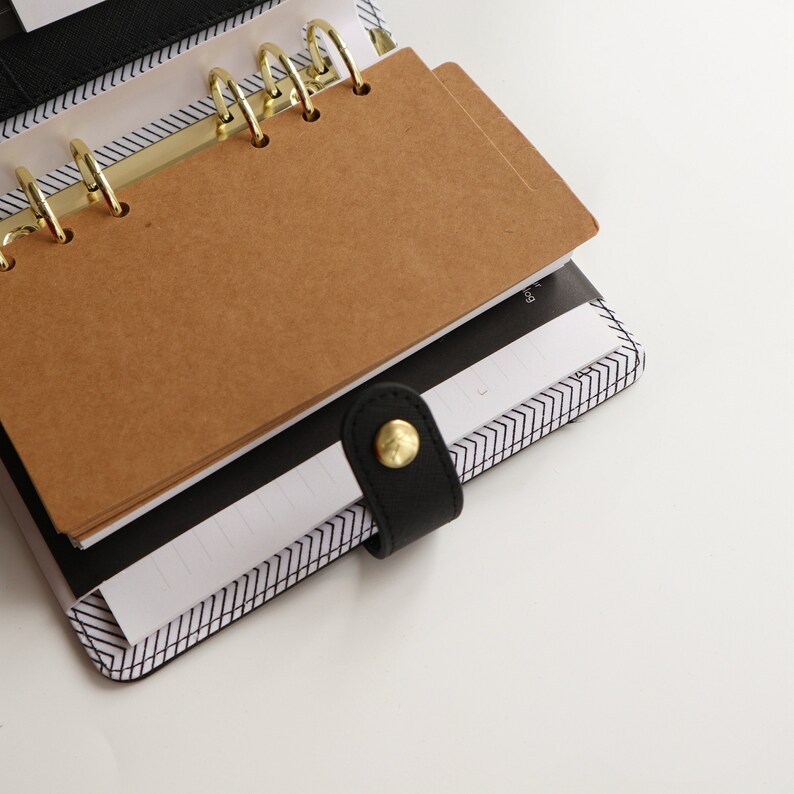Kraft Planner Dividers Personal A5 6 Rings Planner Divider | Etsy