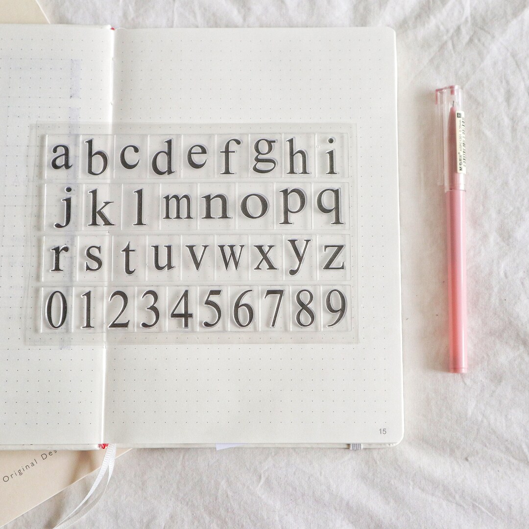 Letter Rubber Stamp Transparent Clear Stamp Set Scrapbooking Stamp ...
