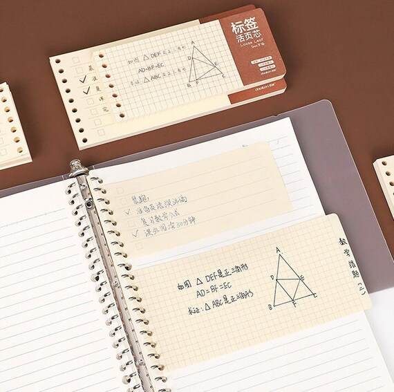80 Sheets Loose-leaf Paper A5 B5 Refill Paper 20 26 Holes - Etsy