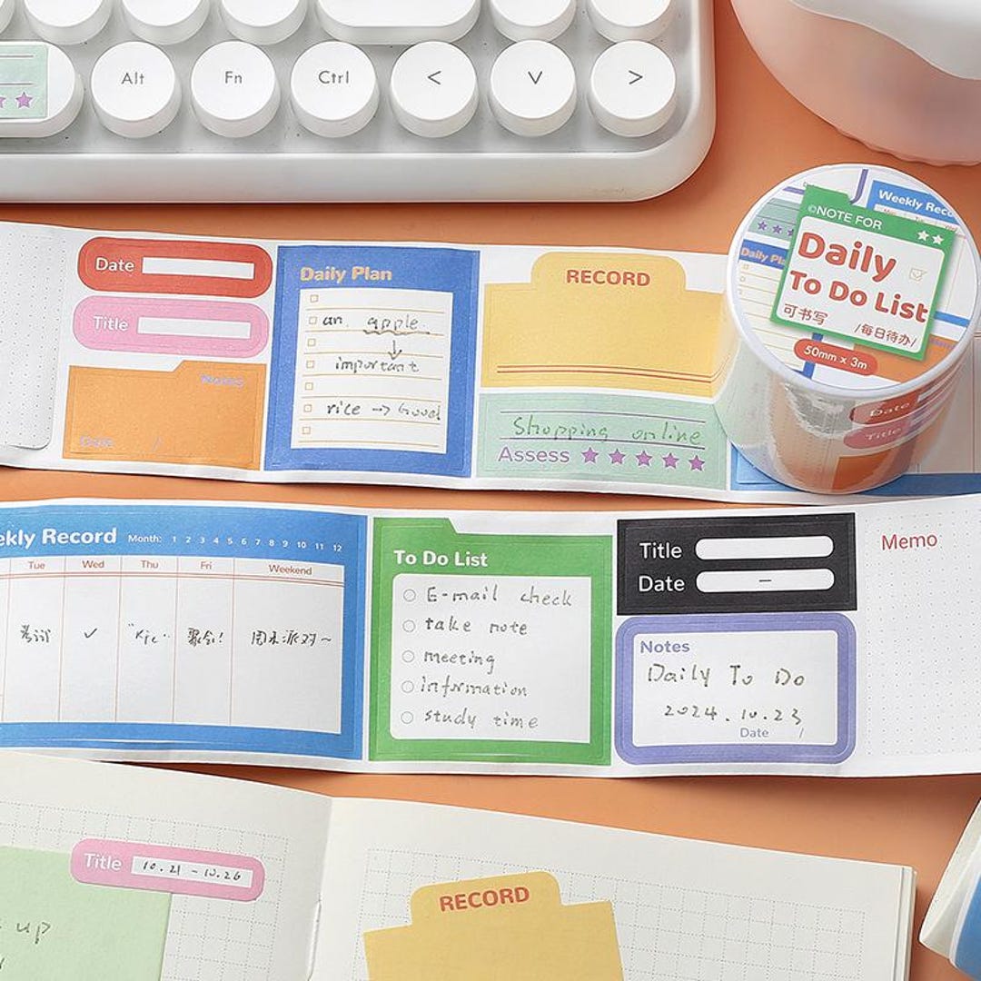 Planner Memo Sticker Tape | Sticky Tabs | Cute Sticky Notes Sticker ...