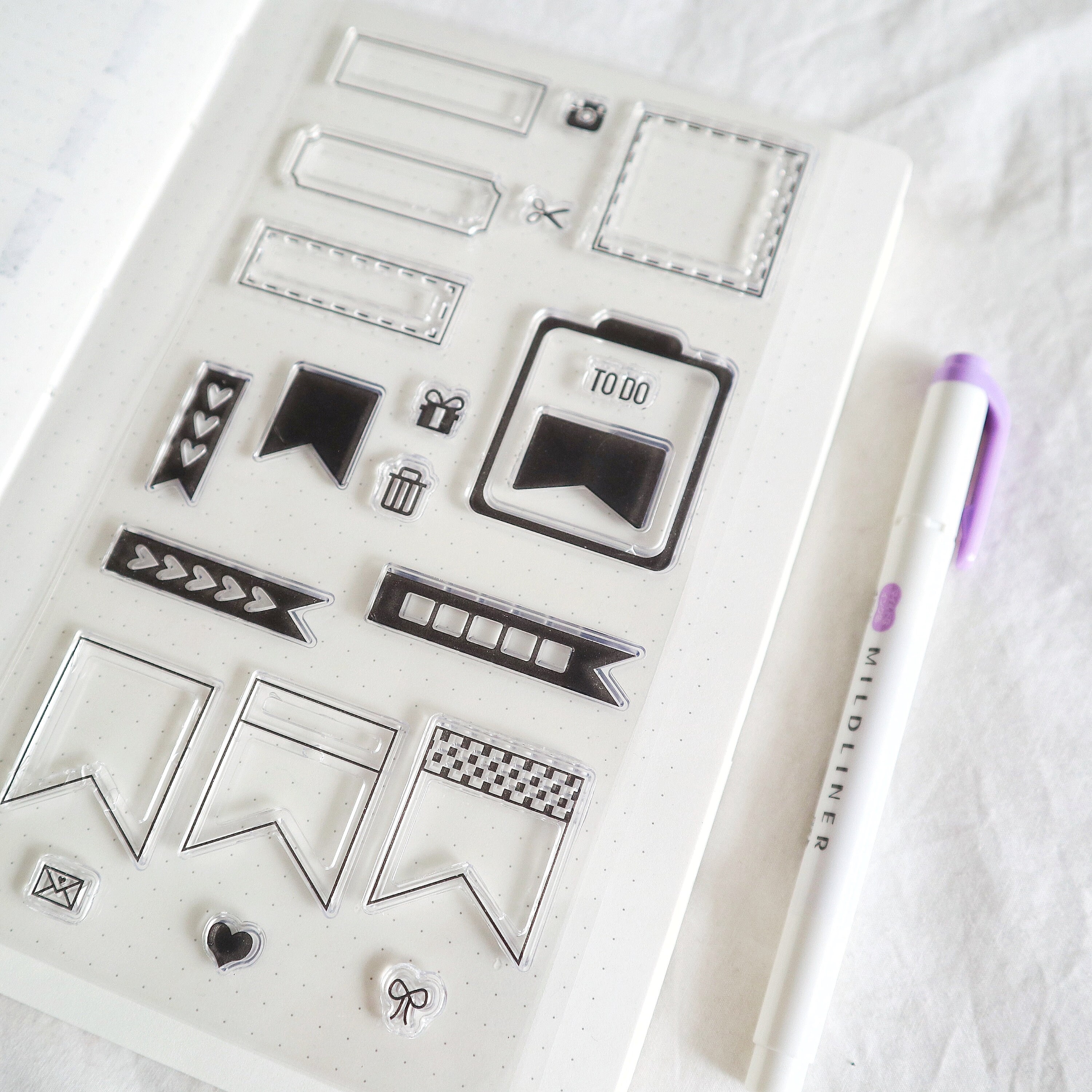 Flag Rubber Stamp Transparent Clear Stamp Set Scrapbooking | Etsy