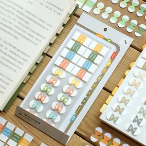 6 Sheets Index Stickers Planner Sticker Pack Calendar Sticker Bujo ...