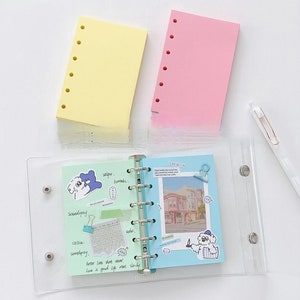 Colorful A7 Blank 6 Ring Planner Inserts | 110gam Papers | Six Ring ...