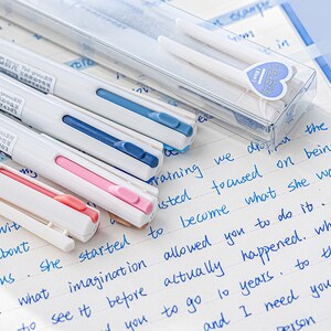 Three-color Ink Gel Pen Quick Dry Ink Pen Solid Color Retro Color ...