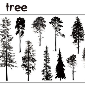 Tree Silicone Stamp | Transparent Clear Stamp Set | Scrapbooking Stamp ...