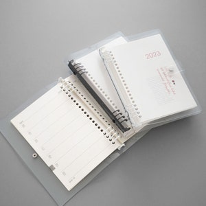 A5 Minimal 2023 Weekly Planner Lose Leaf Binder Weekly Plan Daily Plan ...