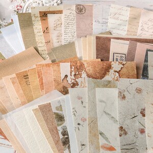 30pcs Mixed Special Paper Collection Assorted Paper Vintage Texture ...