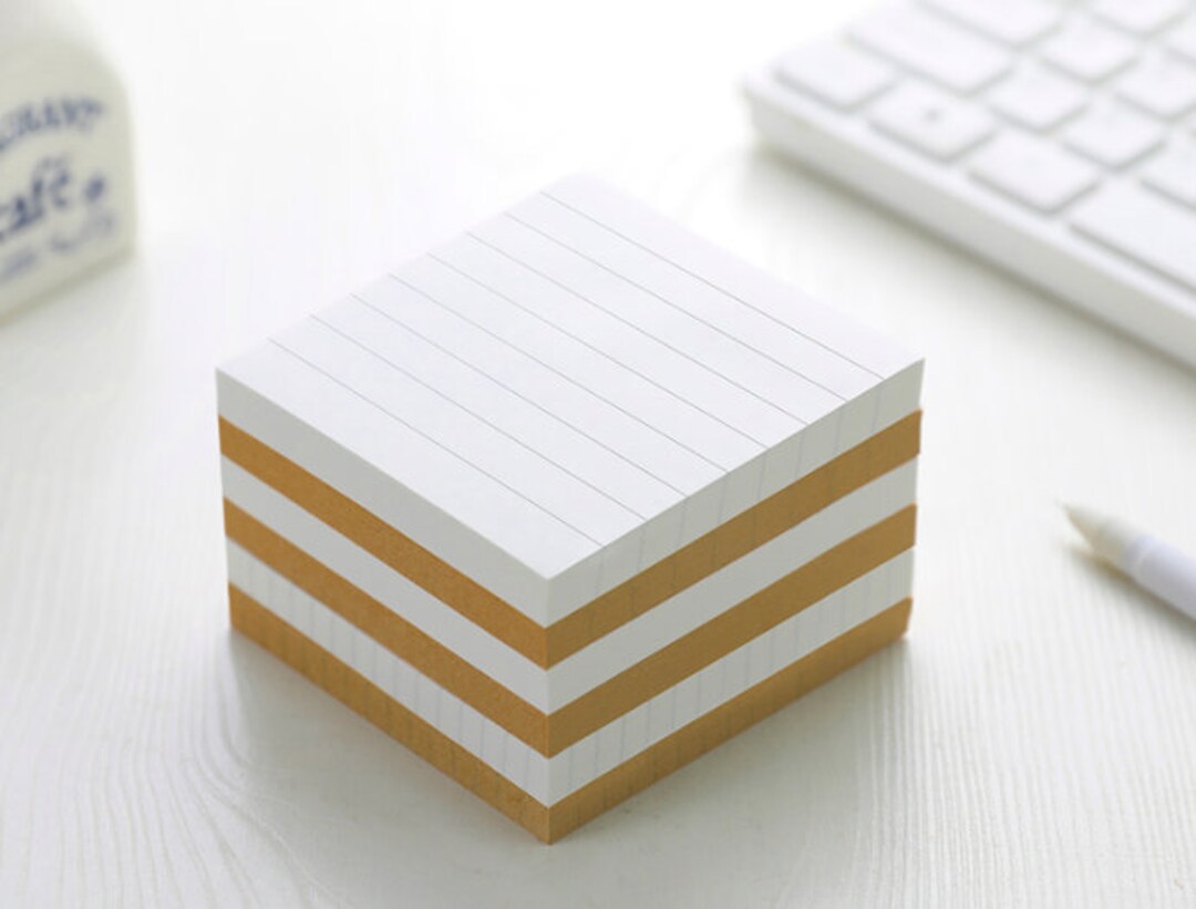White Kraft Sticky Notes | Note Pads | Post It Notes - Etsy