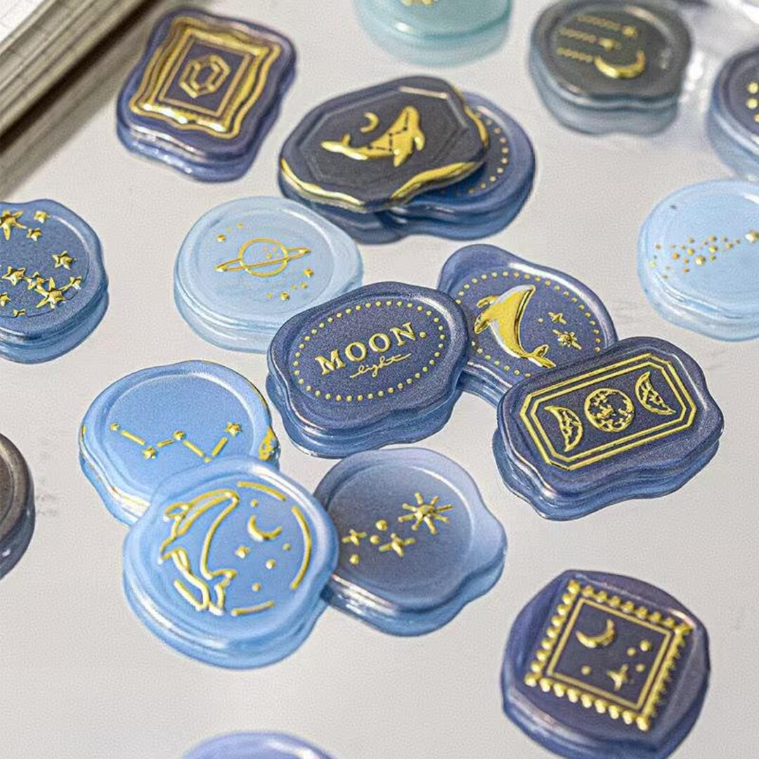18pcs Hot Stamping Fire Paint Seal Stickers | Envelope Sealing | Wax ...