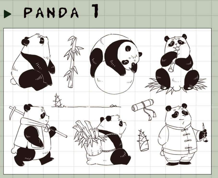 Panda Notes Silicone Stamp Transparent Clear Stamp Set - Etsy