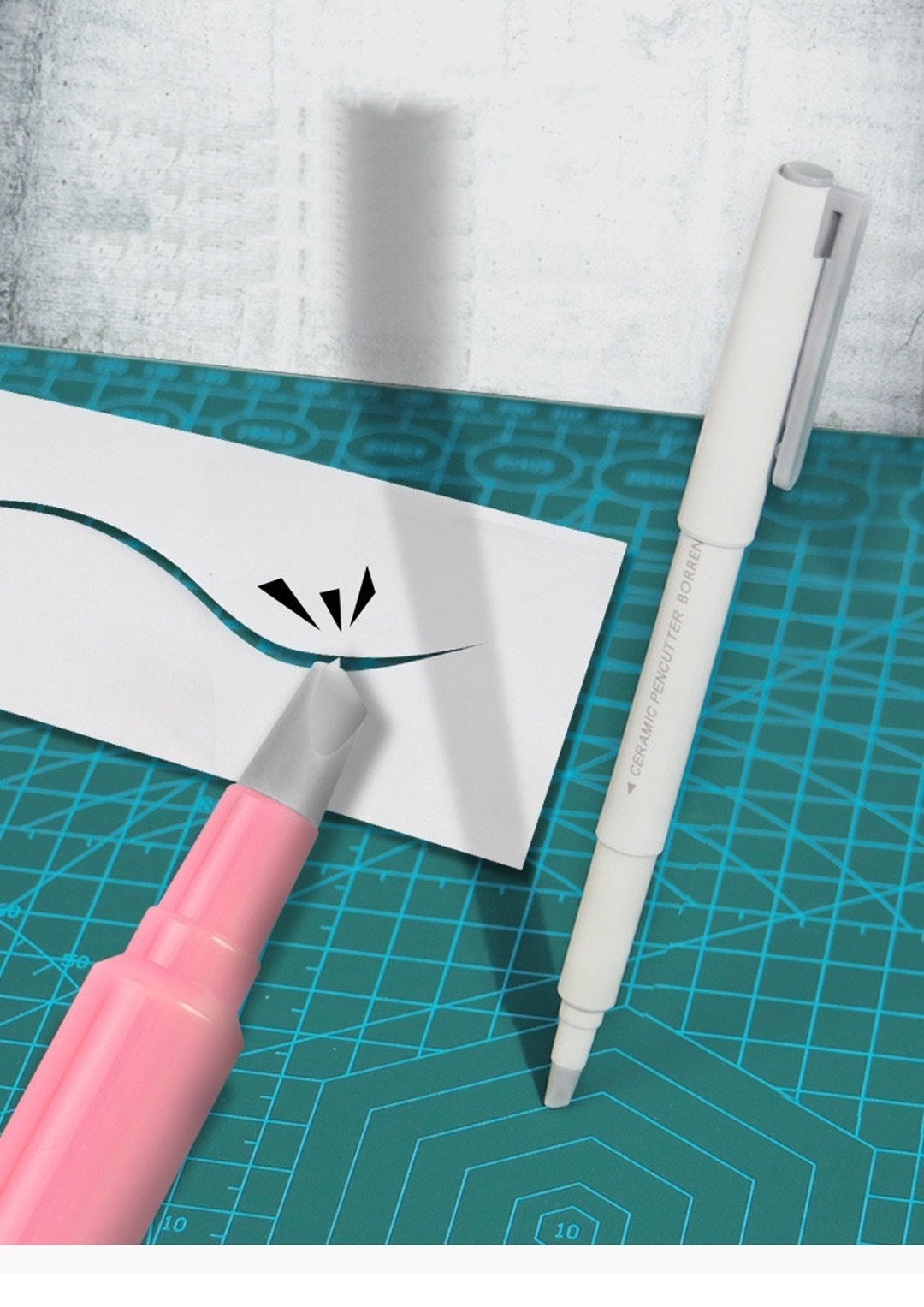 Japan Creative Paper Pen Knife Paper Cutter Ceramic Blade Cutting ...