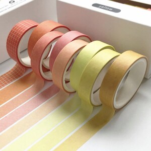 Solid Color and Plaid Washi Tape Set Japanese Washi Tape - Etsy