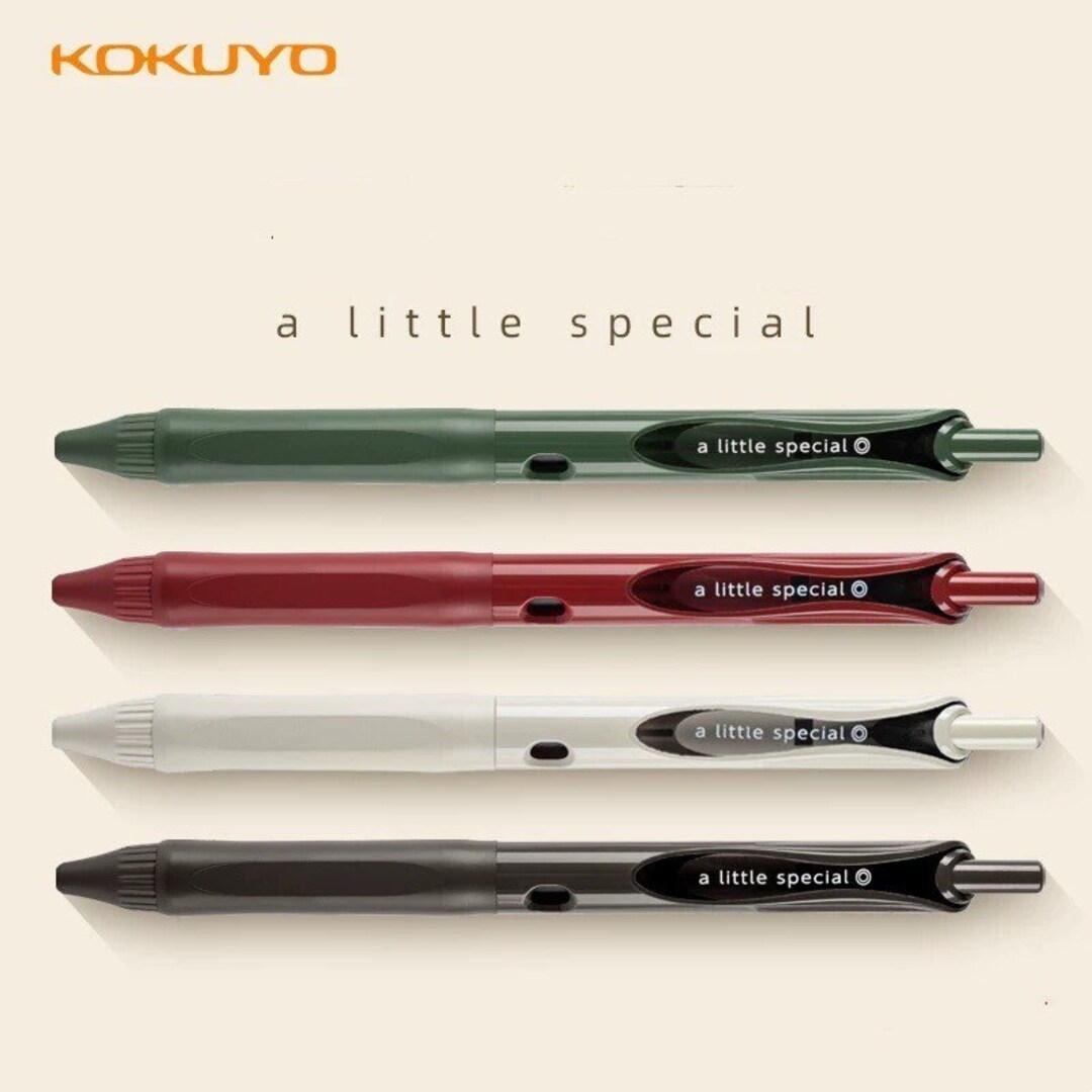 KOKUYO Retro Color Vividry Retractable Gel Pen Black Ink Quick-drying Ink 0.5mm Replaceable ...
