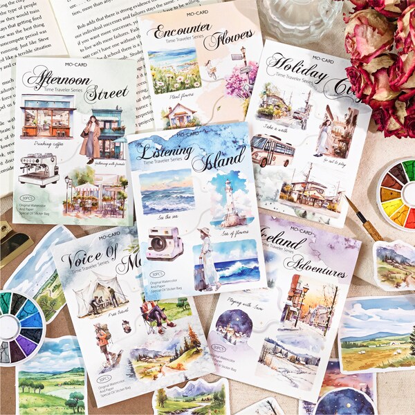 Travel Sketches Stickers - Etsy
