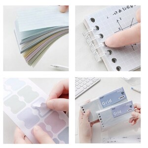 80 Sheets Colorful Loose-leaf Paper A5 B5 Refill Paper 20 26 Holes ...