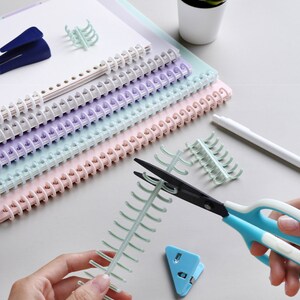 5pcs Plastic 30 Hole Loose Leaf Binder Ring｜a5 B5 A4 | Binding Spines ...