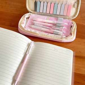 Back to School Pink Stationery Bundle for Girl | Pencil Case Pen Set ...