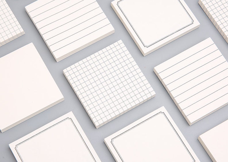 White Kraft Sticky Notes Note Pads Post It Notes - Etsy