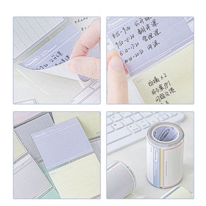 Pull Out Sticky Notes Tape Post It Office Study School Planner Supplies ...