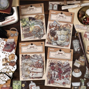 40pcs Retro Sticker Pack / Record Stickers / Coffe Stickers / Planner ...