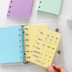 Colorful A7 Blank 6 Ring Planner Inserts | 110gam Papers | Six Ring ...