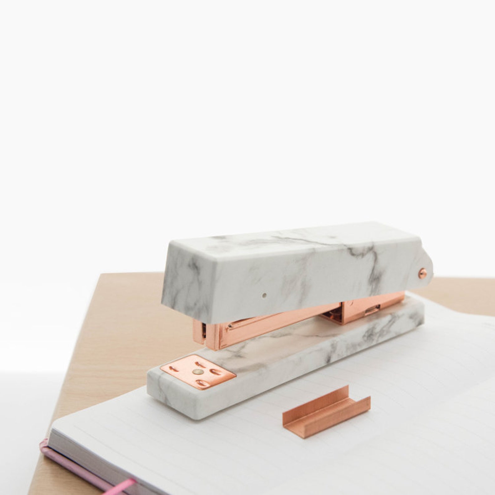 Rose Gold/ Gold Stapler With Staples Office Desk Accessory - Etsy