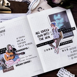 46pcs English Newspaper Sticker Pack / Junk Journal / Stickers - Etsy