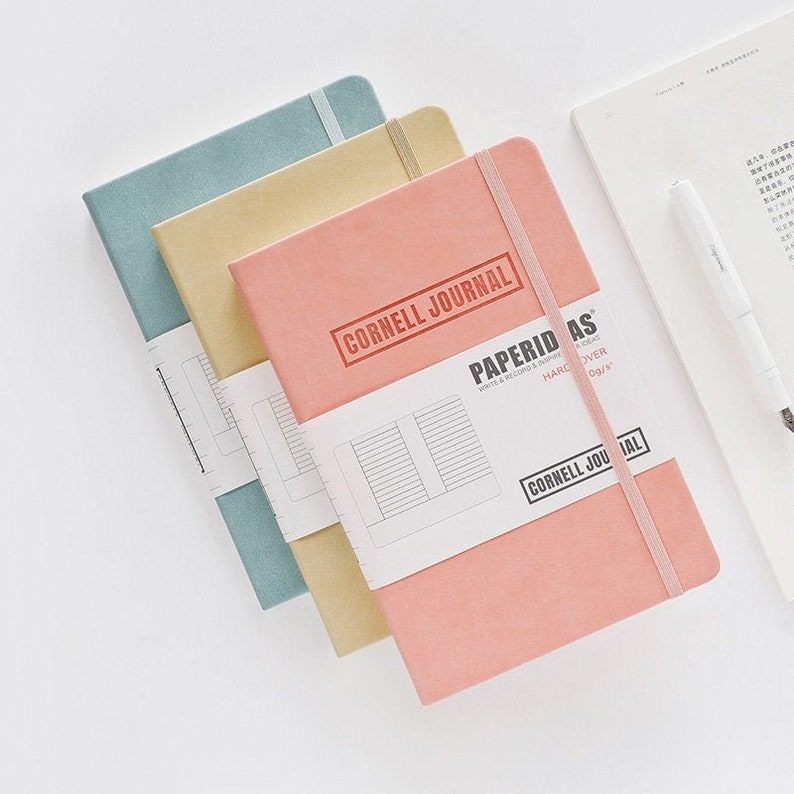 A5 Cornell Notebook Journal No Bleed Study Notebook - Etsy UK