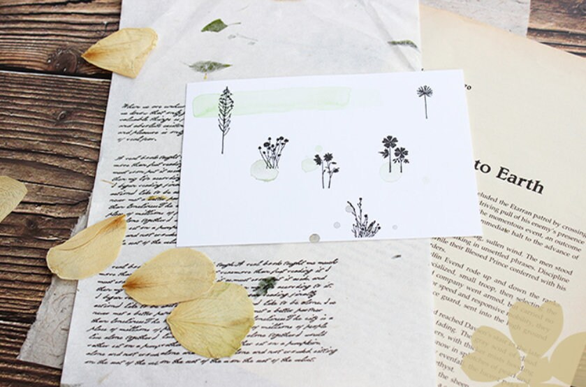 Flower Silicone Stamp Transparent Clear Stamp Set | Etsy