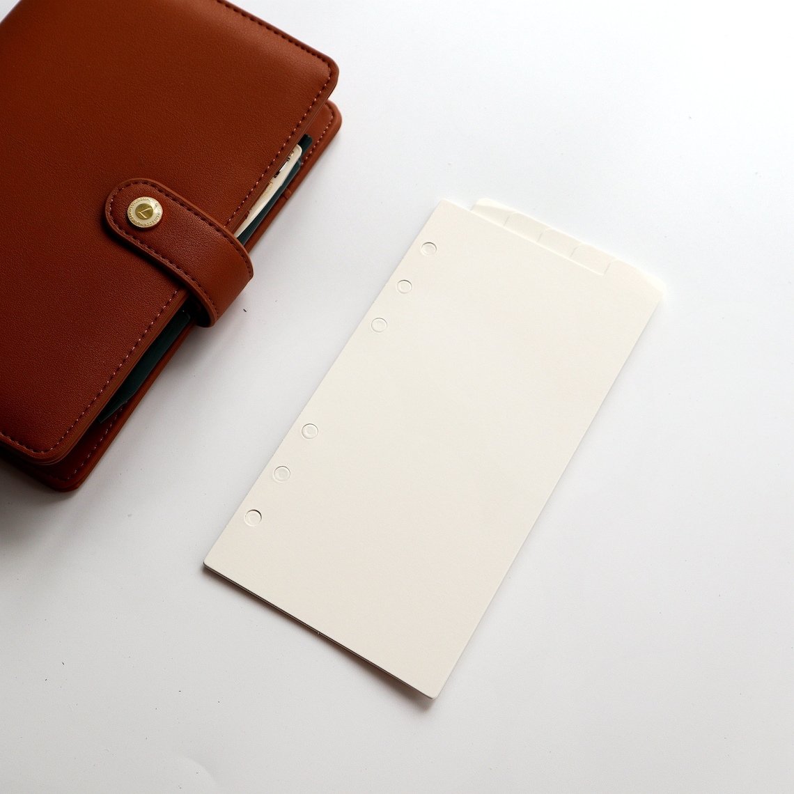 White Planner Dividers Personal A5 6 Rings Planner Divider - Etsy