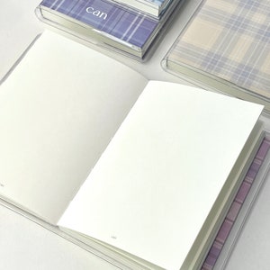 A6 Plaid Notebook Daily Plan Grided Blank Notebook Daily - Etsy