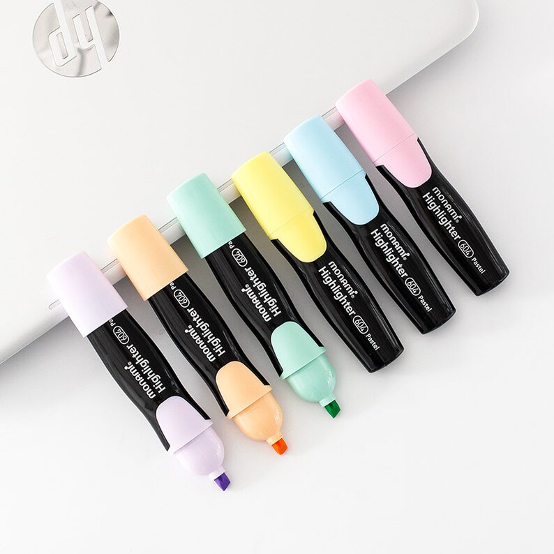 Pastel Rainbow Highlighter Pen Highlighter Marker Pen Study | Etsy