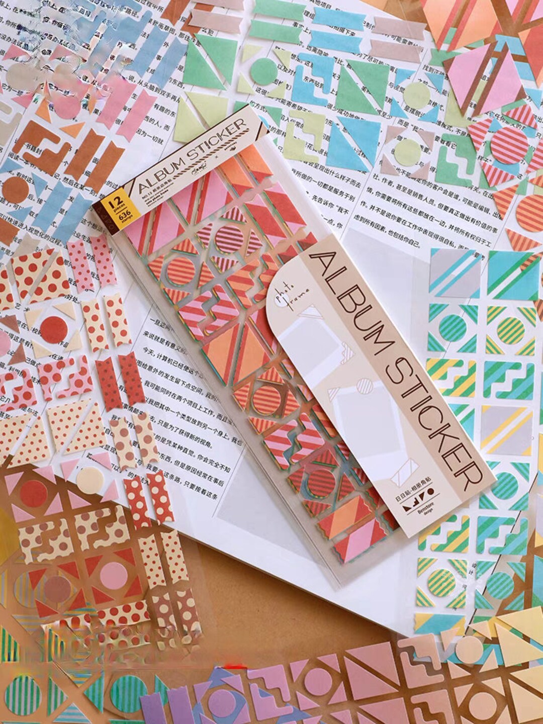 636pcs Functional Sticker Pack | Album Sticker | Corner Sticker ...