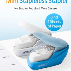 Stapleless Stapler No Staples Stapler Paper Binding Office Desk ...