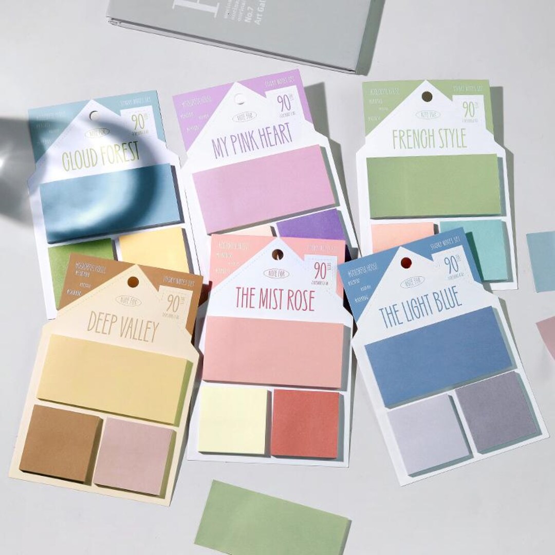 Color Palette Sticky Notes | Memo Pad | Writing Pad | Note Taking ...