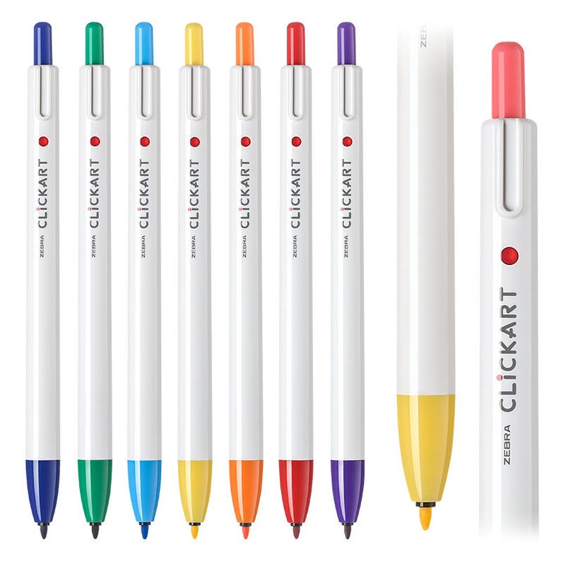 Zebra Clickart Pens Set - Etsy