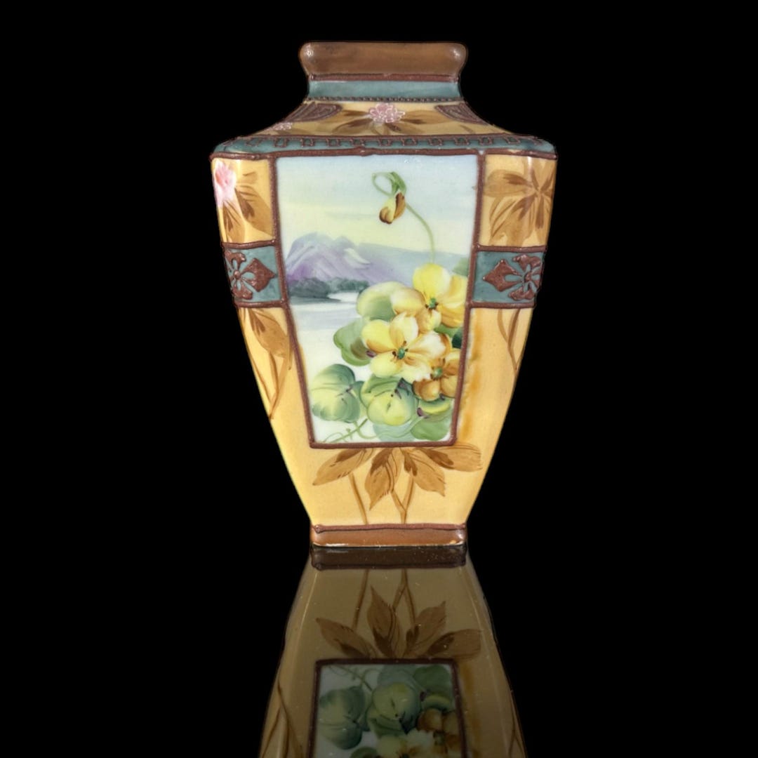 Nippon Morimura Bros., Small Arts and Crafts Style Vase, 1911-1921, 6 ...