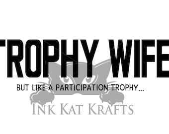 Participation Trophy Svg - Etsy