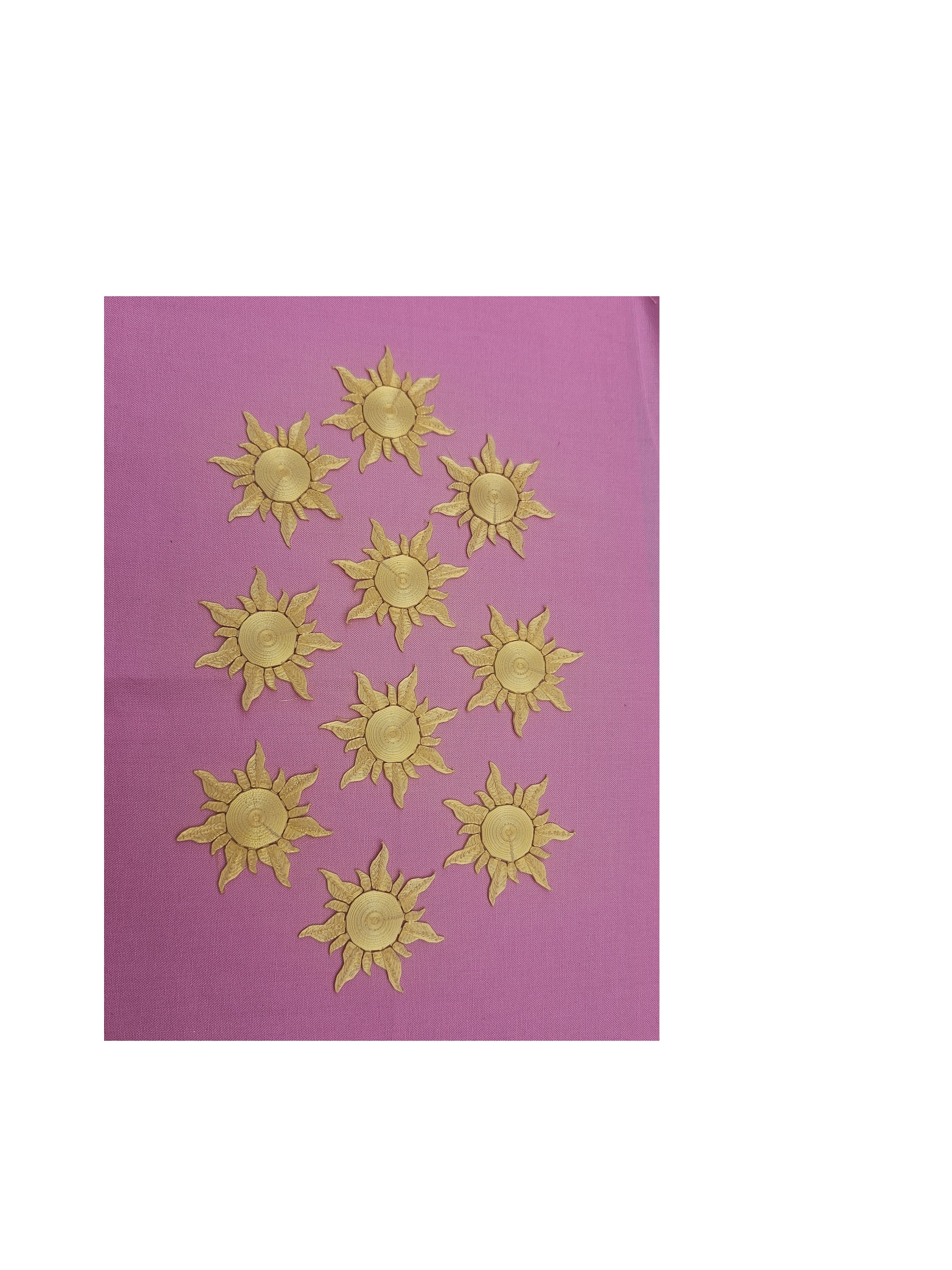 Large & Small Tangled GOLD Sun Table Decorations/confetti - Sets of 10 ...
