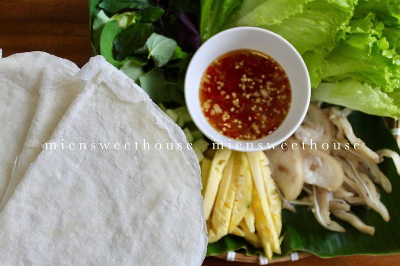 Tay Ninh Dew-soaked Rice Paper: Vietnamese Spring Roll Wrappers - Etsy