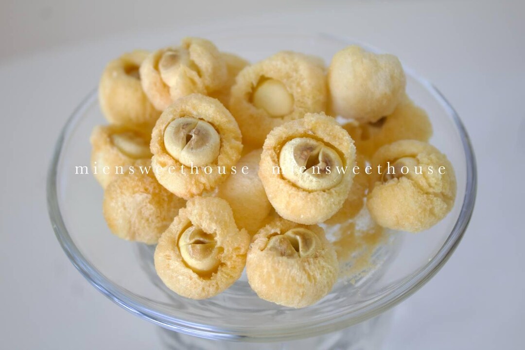 Freeze Dried Longan & Lotus Seed: Vietnamese Crispy Fruit - Etsy
