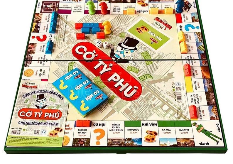 Vietnamese Monopoly Style Board Game – Co Ty Phu – Traditional Family ...