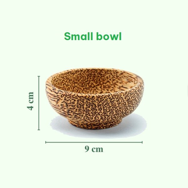 Coconut Wood Bowl Coconut Plate Coconut Wood Kitchen Small Coconut ...
