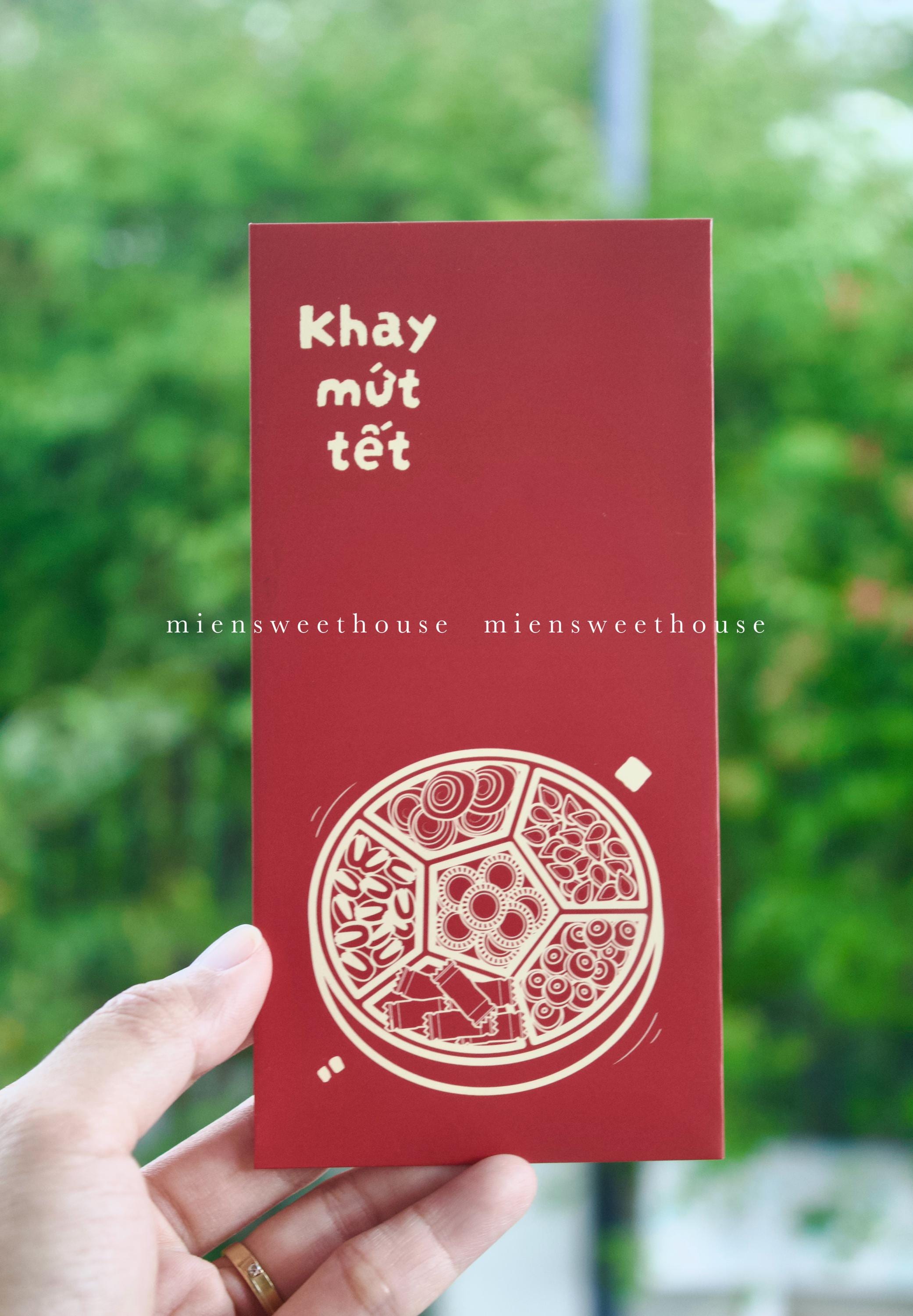 Set of 48 Red Lucky Money Envelopes – 6 Vietnamese Tet Designs – Red ...