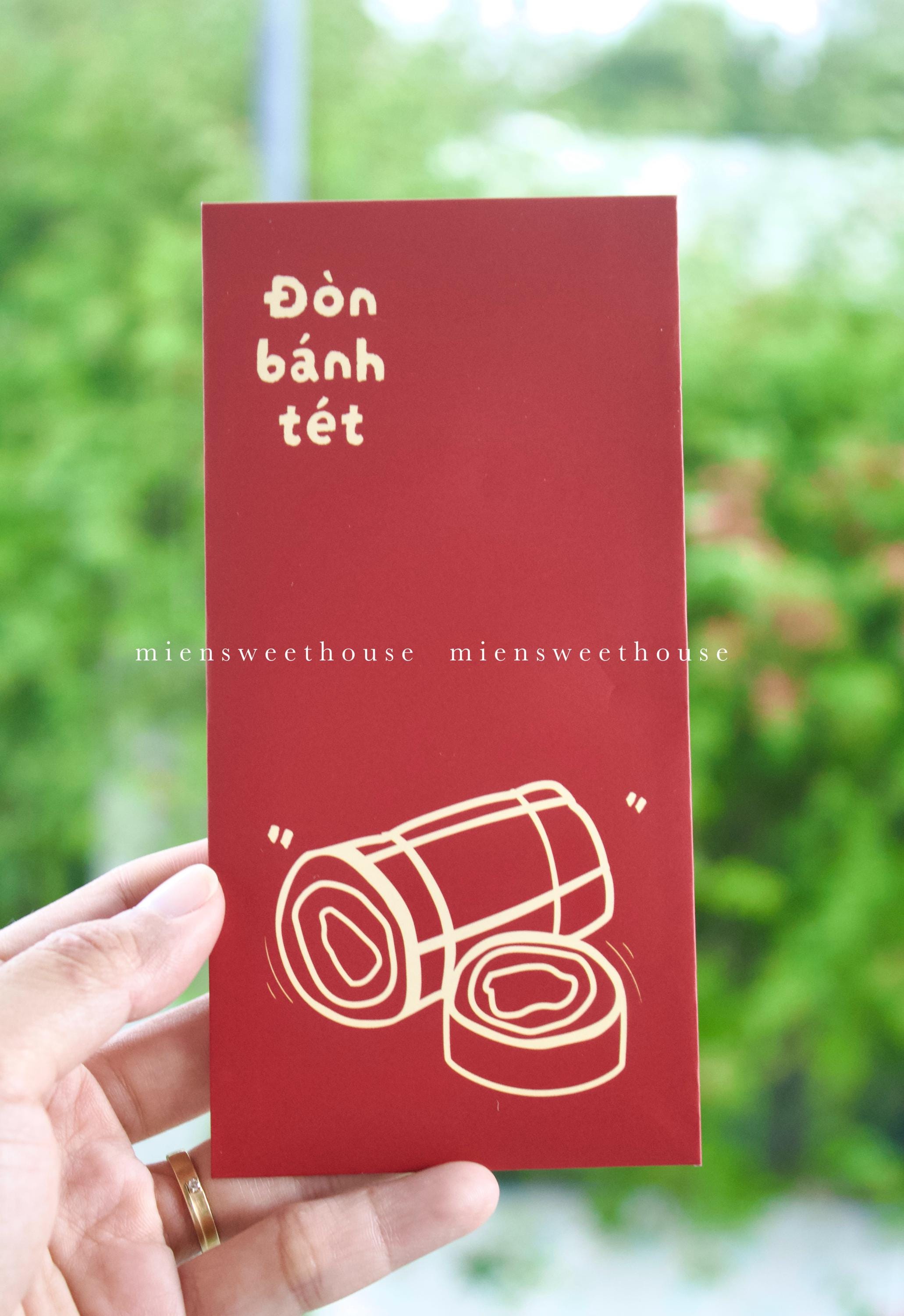 Set of 48 Red Lucky Money Envelopes – 6 Vietnamese Tet Designs – Red ...